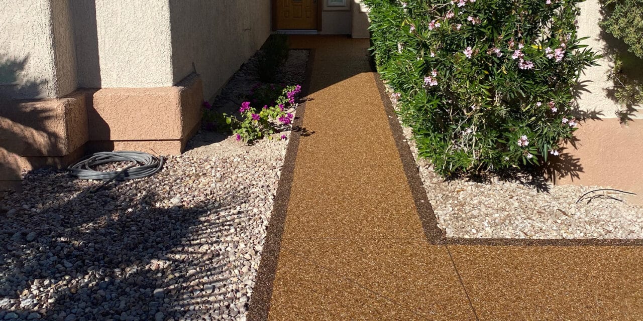 Walkways Case Study - Pebble Stone Coatings