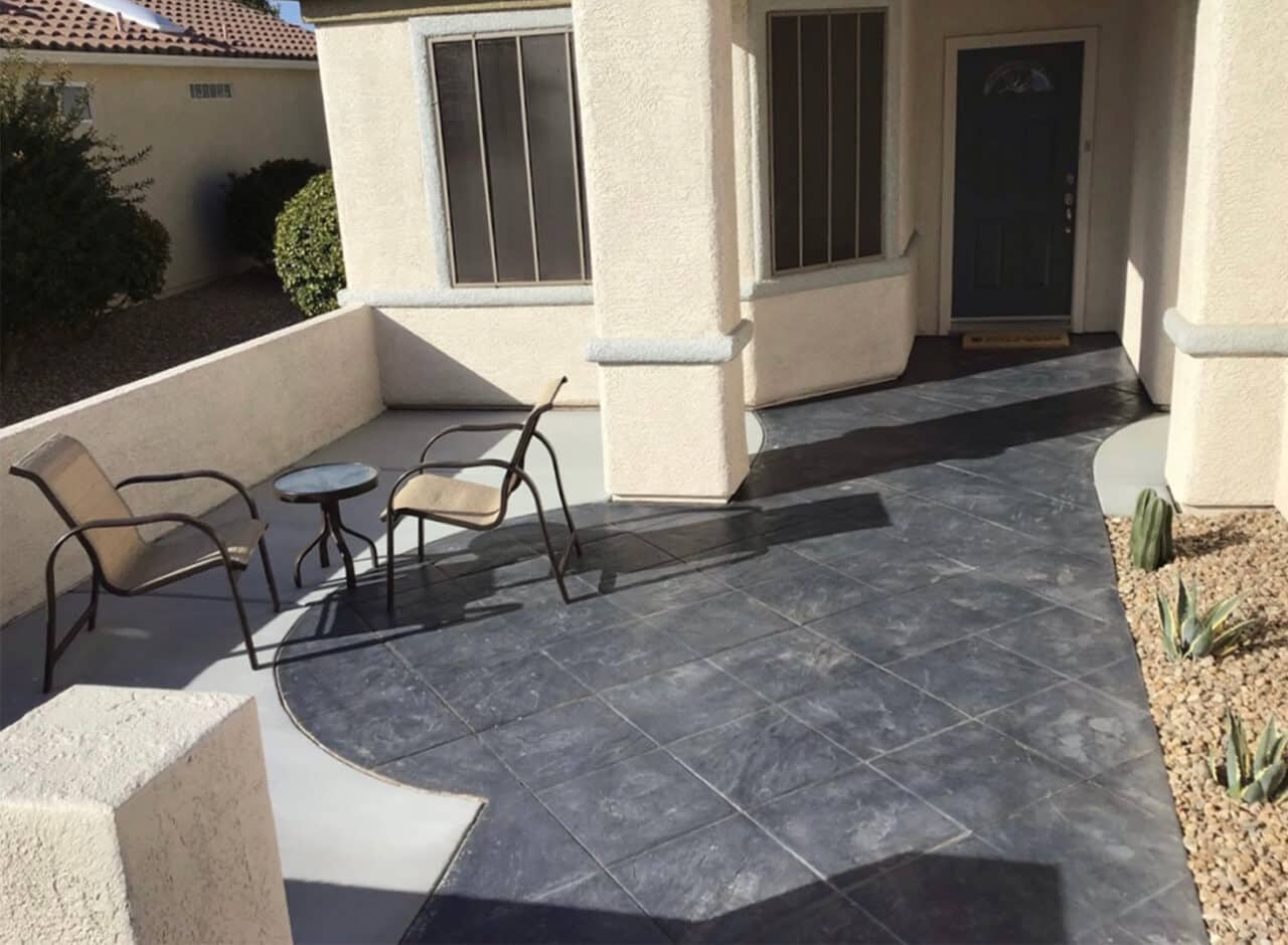 Patio Case Study - Pebble Stone Coatings