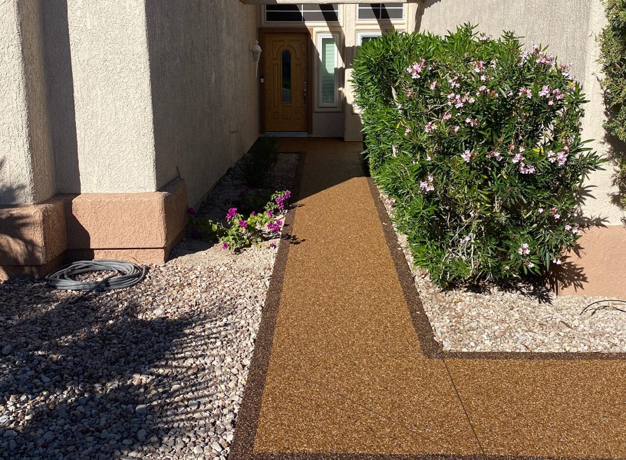Walkways Case Study - Pebble Stone Coatings